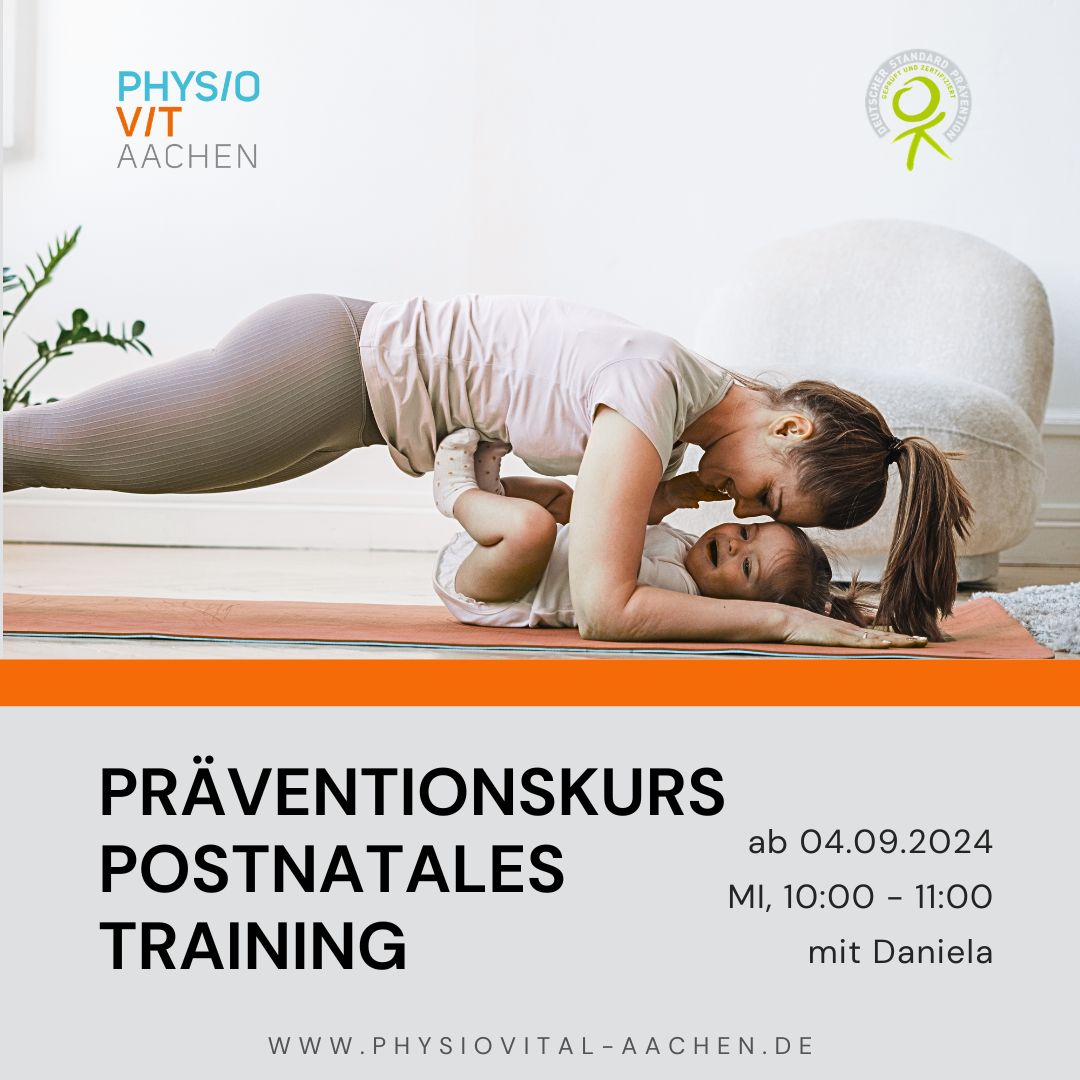 Postnatales Training jetzt als Präventionskurs - PHYSIO VITAL